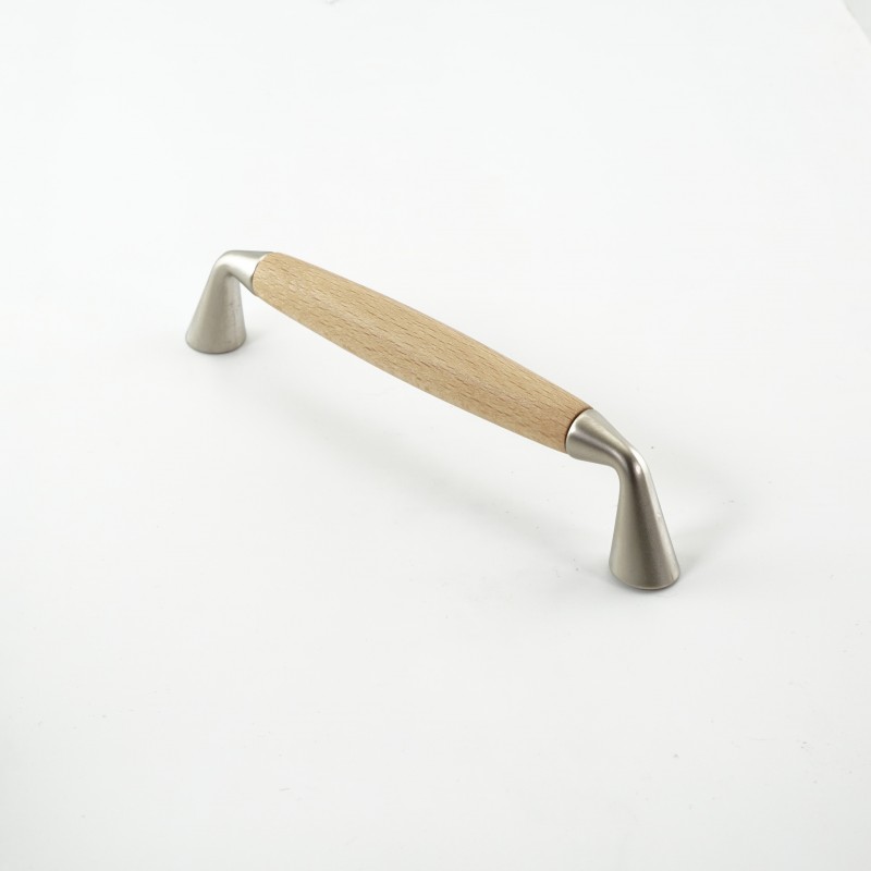 Wooden & metal pull handle | wooden cabinet pull handles | Oak & Forge