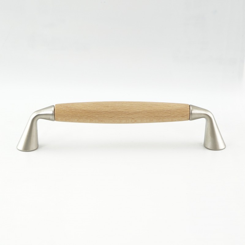 Wooden & metal pull handle | wooden cabinet pull handles | Oak & Forge