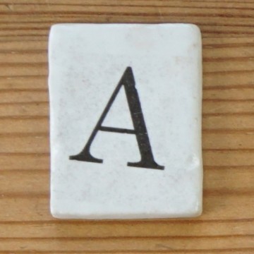 Antique style ceramic letters | Ceramic letter tiles | Oak & Forge