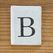 Antique style ceramic letters | Ceramic letter tiles | Oak & Forge