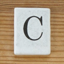 Antique style ceramic letters | Ceramic letter tiles | Oak & Forge