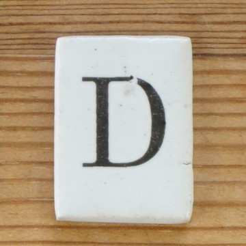 Antique style ceramic letters | Ceramic letter tiles | Oak & Forge